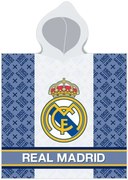 Dětské pončo - fotbalová osuška s kapucí FC Real Madrid - motiv 1902 - 100% bavlna - 60 x 120 cm