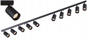 BERGE Kolejnicová lampa GU10 VIKI-L 10 - černá