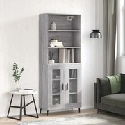 Skříň highboard šedá sonoma 69,5 x 34 x 180 cm kompozitní dřevo