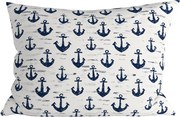 Polybavlněný povlak na polštář NAVYSTA POLY 70x90 cm, modro-bílý