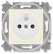 ABB Levit zásuvka slonová kost/bílá 6619H-A06357 17 s clonkami (2CHH196357A4017)