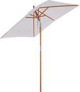 Slunečník Outsunny 200 x 150 x 235 cm - Nastavitelný zahradní slunečník s naklápěcími možnostmi, voděodolný a UV-odolný pro pláž, balkon, terasu a zah