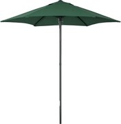 Zahradní slunečník Outsunny Ø196 cm, hexagonální balkónový slunečník, odolný proti větru, stabilní tržní slunečník s kličkou, ochrana proti slunci na