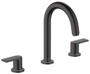 Hansgrohe Vernis Shape - Umyvadlová baterie s výpustí, 3-otvorová instalace, matná černá 71563670