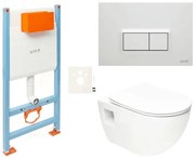 Závěsný wc set do lehkých stěn / předstěnová SAT Project SIKOVSSATPRO51600