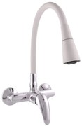 Slezák - RAV Umyvadlová/dřezová baterie s flexibilním ramínkem SÁZAVA - SAx02.x/13S, Šedá/chrom Rozteč připojení (mm): 100, Typ ovládací páky: Ovládací páka č.: 0 - (SA002.0/13S)