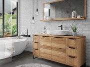 furniture-nabytek.cz - Masivní koupelnová sestava Sidora II z divokého dubu, olejovaná, hnědá