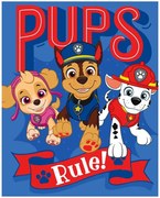 Dětská flísová deka Tlapková patrola - Paw Patrol - motiv Pups Rule - 130 x 170 cm