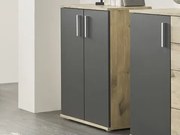 Skříňka 2-dveřová Bacalar, dub viking/šedá