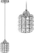 Toolight - Křišťálová závěsná lampa 1xE27 APP210-3CPR, chromová, OSW-06875