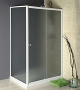 Aqualine Amadeo - Sprchový kout 110x80 cm, L/P varianta, sklo Brick/bílá BTS110BTP80