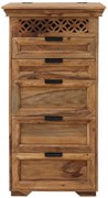 furniture-nabytek.cz - Masivní komoda z dřeva palisandr 60x45x120