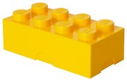 Žlutý plastový dětský úložný box 20x10x7 cm – LEGO®