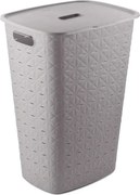 Curver Koš na špinavé prádlo LAUNDRY HAMPER 56L, světle šedý