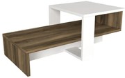 Konferenční stolek Chain White and Walnut