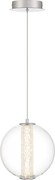 Designový lustr koule Eurofase Atomo Chrom LED 9W 3000K