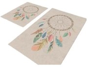 Béžové koupelnové předložky v sadě 2 ks 60x100 cm – Mila Home