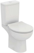Ideal Standard Eurovit - WC kombi se sedátkem SoftClose, vario odpad, spodní napouštění, RimLS+, bílá W007301