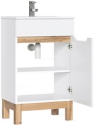 Comad Koupelnová skříňka pod umyvadlo Bali White 50 bílá/dub wotan