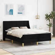 Rám postele s matrací s čelo Černý 120 x 190 cm Polyester 3414726