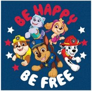 Dětský / chlapecký ručník na tvář Tlapková patrola - Paw Patrol - motiv Be Happy / Be Free - 100% bavlna - 35 x 35 cm