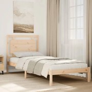 Prodloužený rám postele bez matrace 100 x 210 cm masivní dřevo