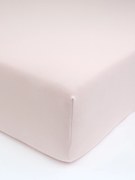 MK Lůžkoviny Jersey prostěradlo s elastanem 140 × 200 cm – pudrové