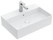 Villeroy & Boch Memento 2.0 - Umyvadlo na desku 50x42 cm, s přepadem, otvor pro baterii, CeramicPlus, alpská bílá 4A0750R1