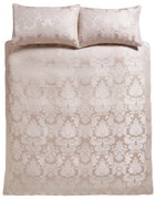 Béžové damaškové povlečení na dvoulůžko/prodloužené 230x220 cm Damask Jacquard – Catherine Lansfield