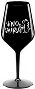 VÍNOSAURUS - černá nerozbitná sklenice na víno 470 ml