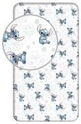 Jerry Fabrics Prostěradlo Lilo and Stitch Ohana White 90x200x25 cm
