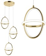 Toolight Závěsné LED svítidlo Luxury Glamour 10 G064-3CPR zlaté