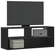 TV skříňka černá 100 x 31 x 39,5 cm kompozitní dřevo a kov