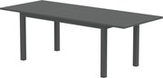 Zahradní stůl prodloužený hliníkový 160/220x90 cm Balkonový stůl odolný proti povětrnostním vlivům, protiskluzový Bufetový stůl šedý