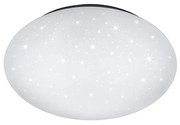 Bílé stropní LED svítidlo Reality Putz, průměr 40 cm