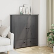 Skříň highboard šedá 83 x 41,5 x 100 cm masivní borové dřevo