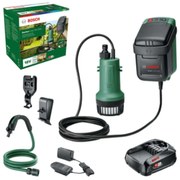Bosch Zahradní technika - 18V AKU čerpadlo, 1x aku 2,5 Ah Li-Ion, nabíječka 06008C4202