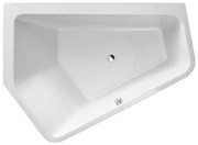 Duravit Paiova 5 - Vana asymetrická, 190x140 cm, levá, bílá 700392000000000