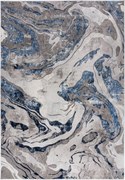 Kusový koberec Eris Marbled Navy, 200x290, modrá, kancelária, Flair Rugs