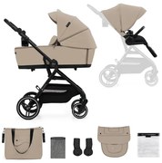 KINDERKRAFT SELECT - Kombinovaný kočárek 2v1 YOXI Sand beige