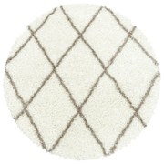 Ayyildiz Kusový koberec ALVOR 3401, kulatý, Krémová Rozměr koberce: 120 cm KRUH