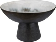Černá/slonovinová mísa z kameniny ø 31,5 cm By Hand – Mette Ditmer Denmark