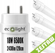 4x LED trubice 120cm 18W 2430lm 6500K T8 G13