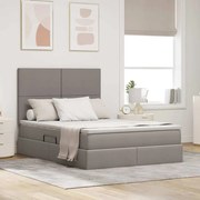 Postel s úložným prostorem a matrací Taupe 140 x 200 cm textil 3371724