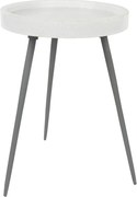 Kulatý odkládací stolek s mramorovou deskou ø 33 cm Karrara – White Label
