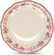 Vínový/slonovinový porcelánový talíř ø 27 cm Cyril – S|P Collection