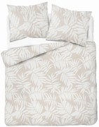 Detexpol Bavlněné povlečení 160x200 Béžová s listy - tropický vzor, 100% bavlna - 5335 B - Soft Meadow