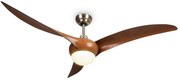 Klarstein Monteverde, stropní ventilátor, stropní světlo, 52", 8376 m³/h, 3 lopatky