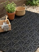 Sinsay - Zahradní dlaždice s geometrickým ažurovým vzorem 4 pack - černá
