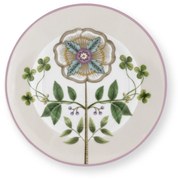 Pip Studio Lily & Lotus talířek Ø12cm, bílý (talíř tenkostěnného porcelánu)